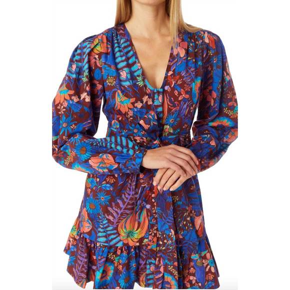 Marie Oliver | Dresses | New Marie Oliver Dedra Dress In Peacock Floral ...
